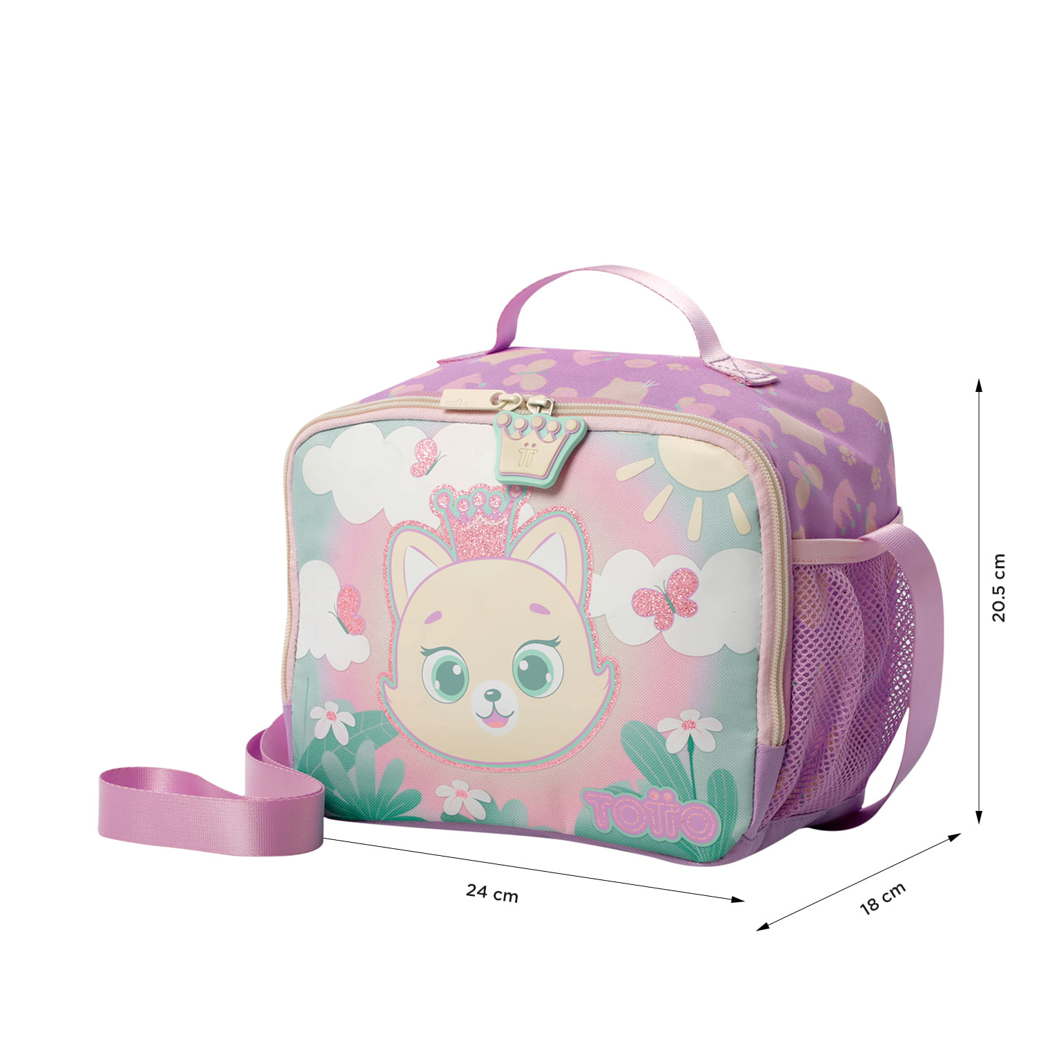 Lonchera Queen Cat Grande Rosada - Totto