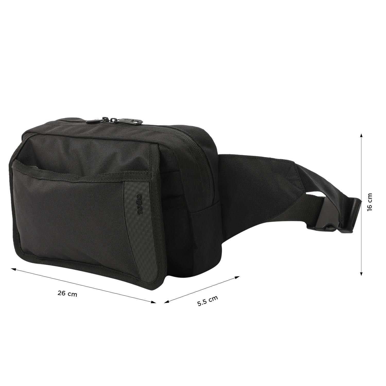 Bolso canguro Chill Bee Negra - Totto