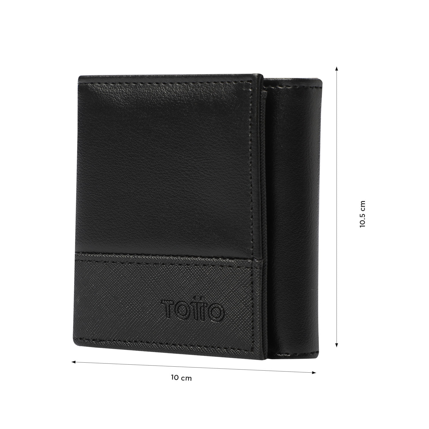 Billetera Saffiano Aqi con RFID Blocker Negra - Totto