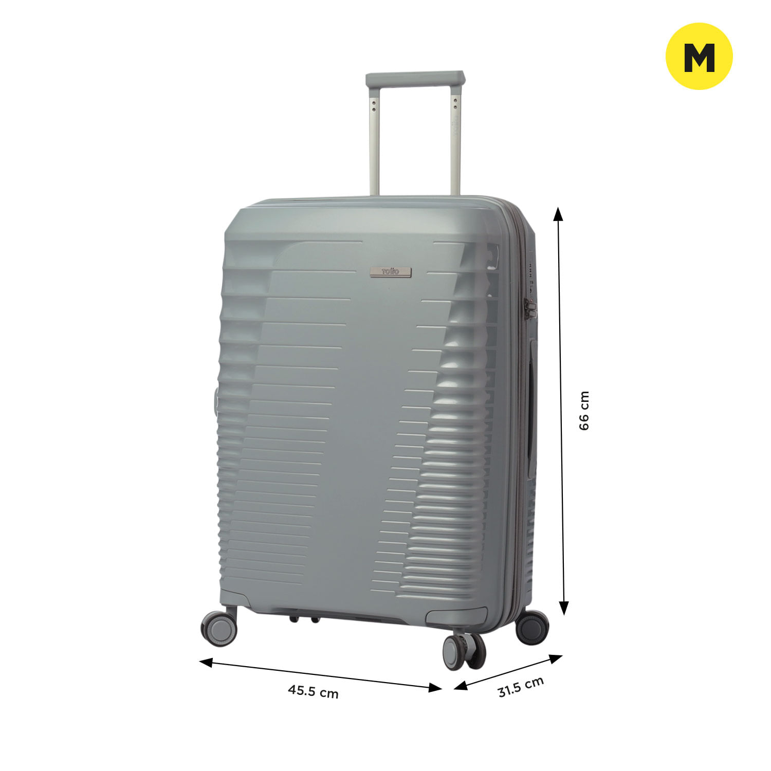 Maleta de 23 Kg 360 Traveler Mediana Gris - Totto